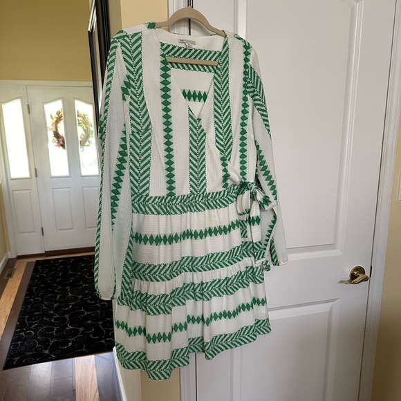 Cato | Dresses | Ruffle Hem Faux Wrap Dress | Poshmark